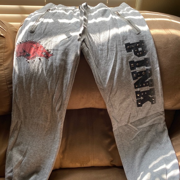 PINK Victoria's Secret | Pants & Jumpsuits | Pink Razorbacks Sweats ...